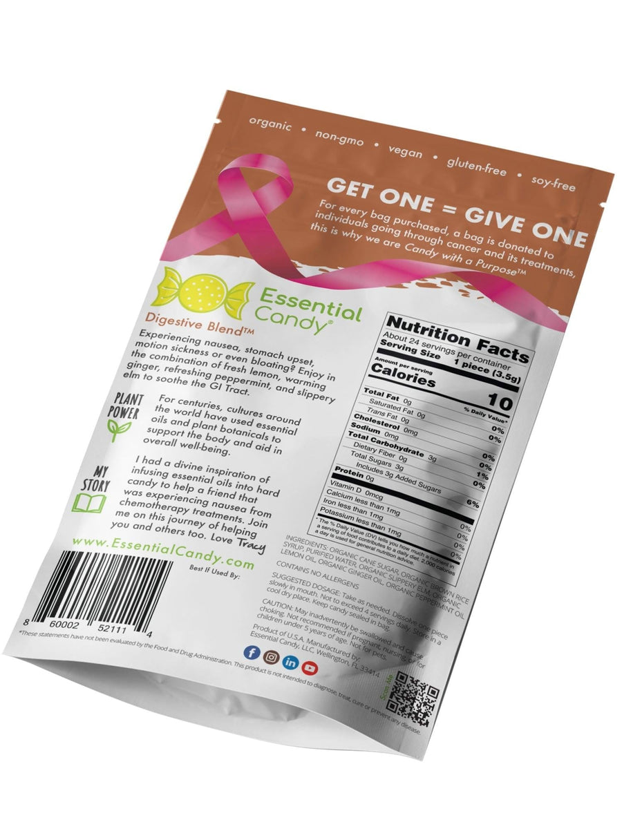 Digestive Blend Organic Hard Candy with Lemon, Ginger, Peppermint, Sli ...